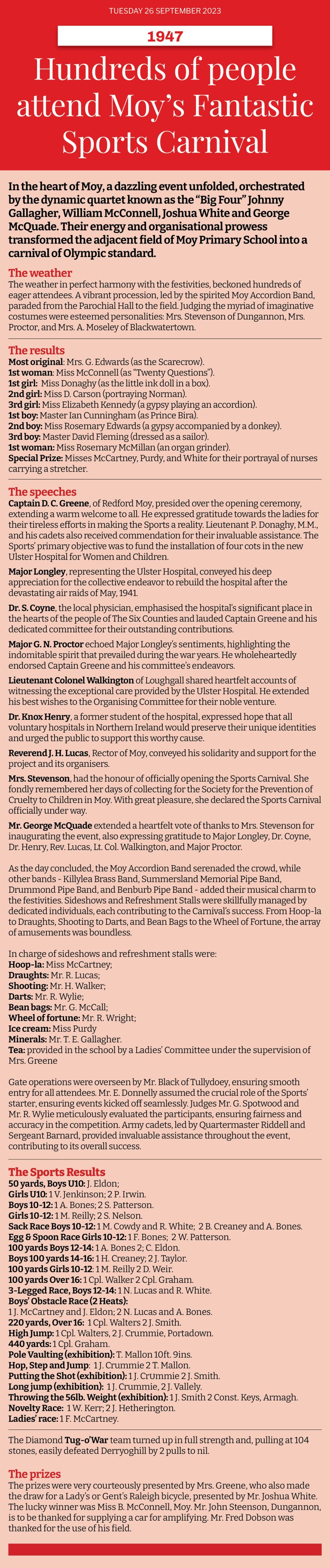 Moy, Charlemont and District – Some of our Yesterdays!